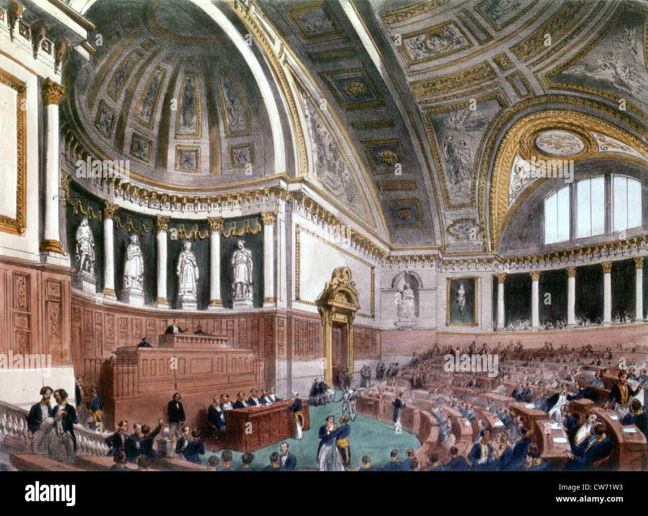 A Senate session, ca. 1830 Stock Photo - Alamy