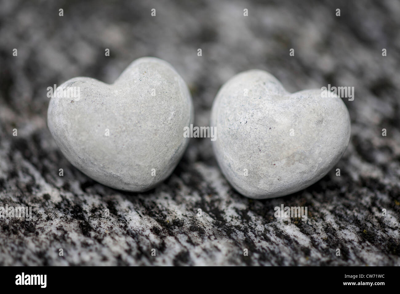 two heart-shaped stones, Switzerland, Ticino Stock Photo - Alamy