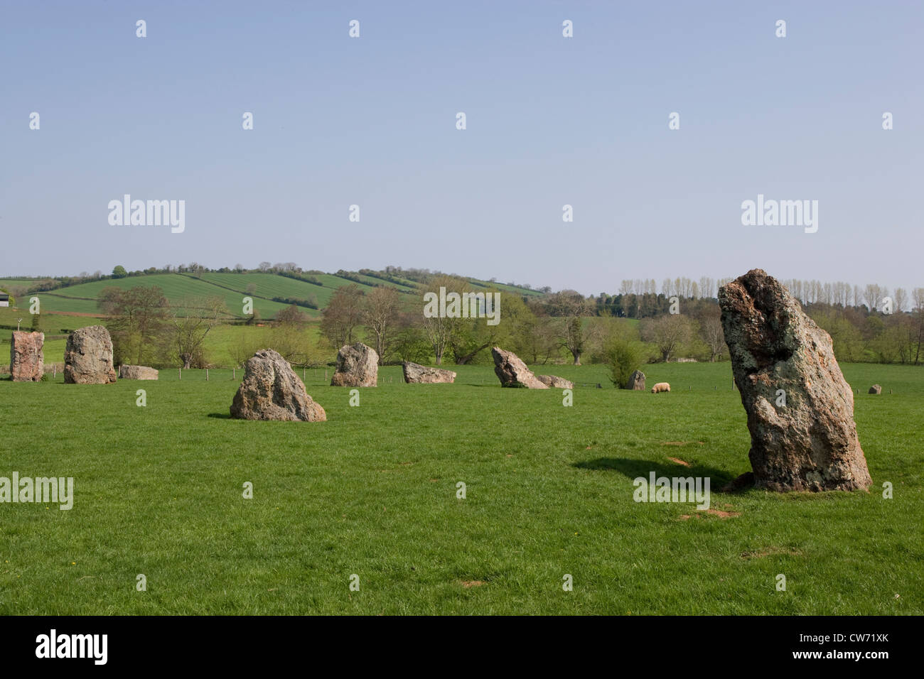 Stanton drew stone circle hi-res stock photography and images - Alamy