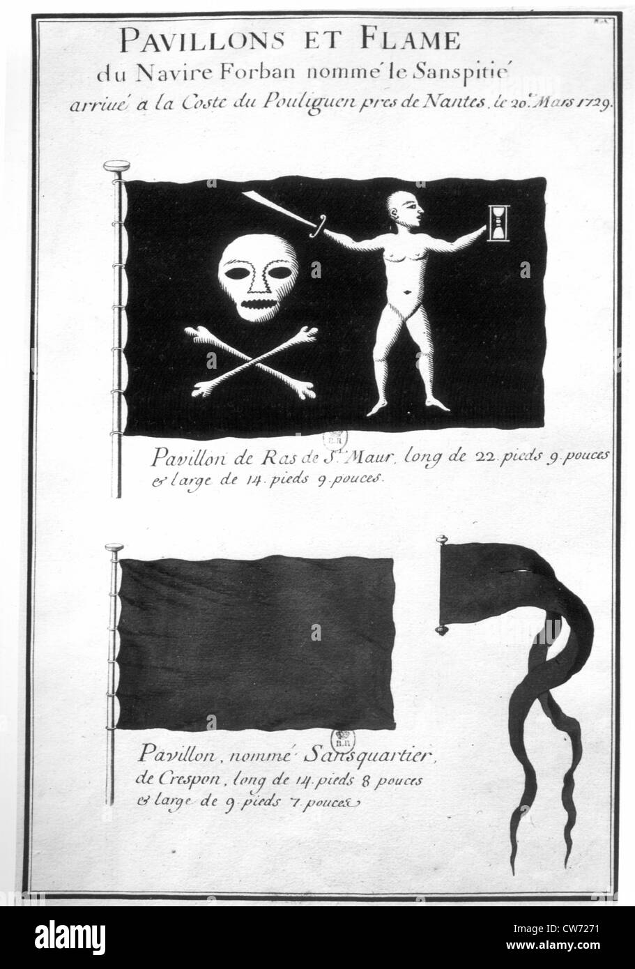 Pirate ship flag hi-res stock photography and images - Alamy