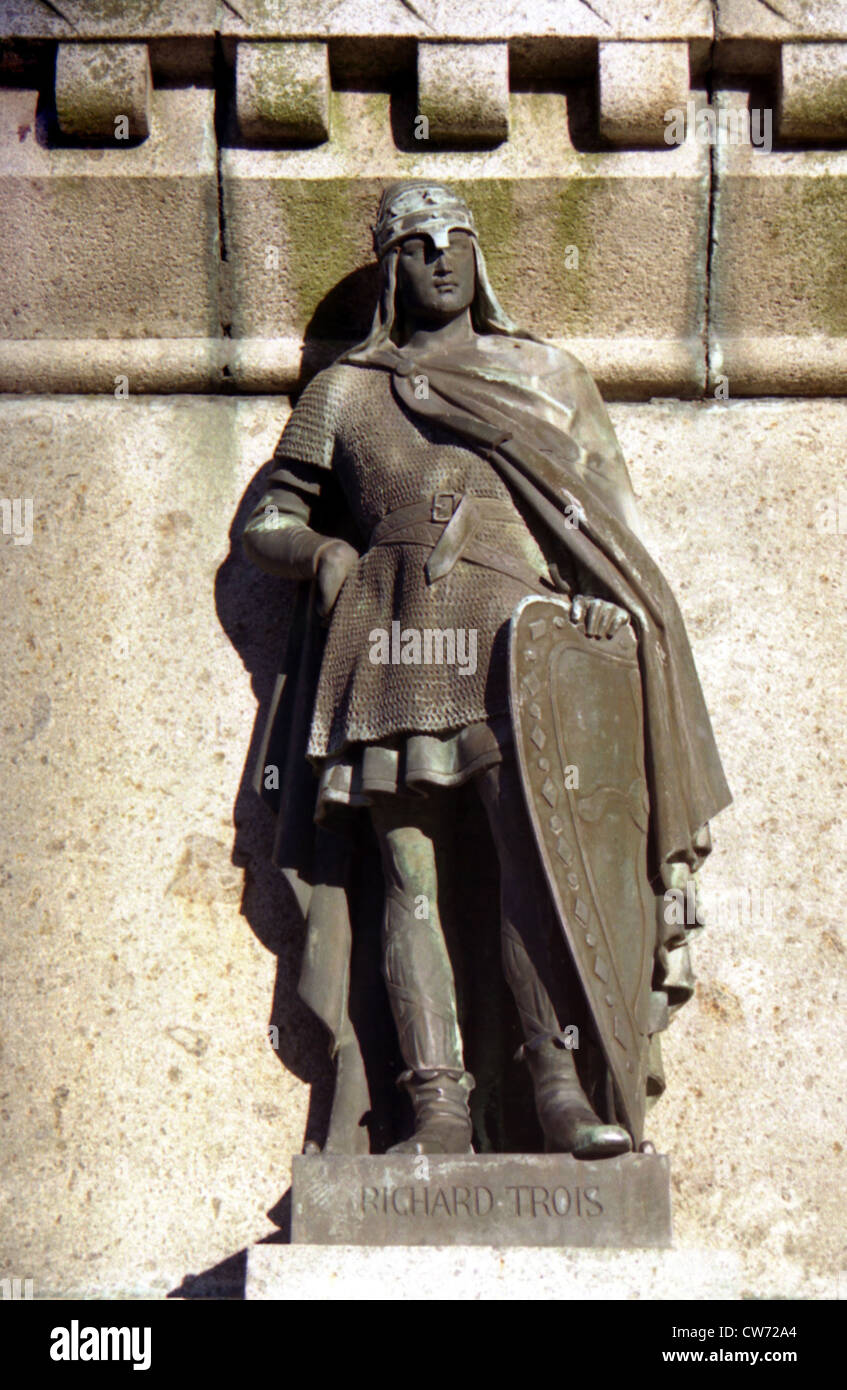 Statue of Richard III of Normandy Stock Photo - Alamy