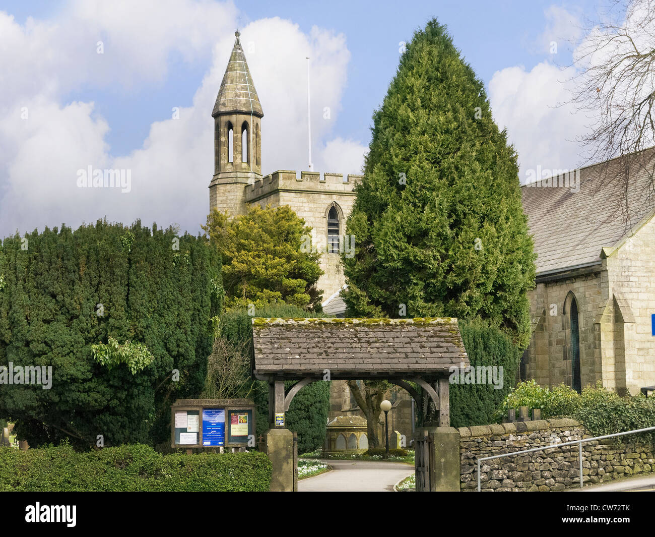 Parish Church in Settle North Yorkshire England Stock Photo - Alamy