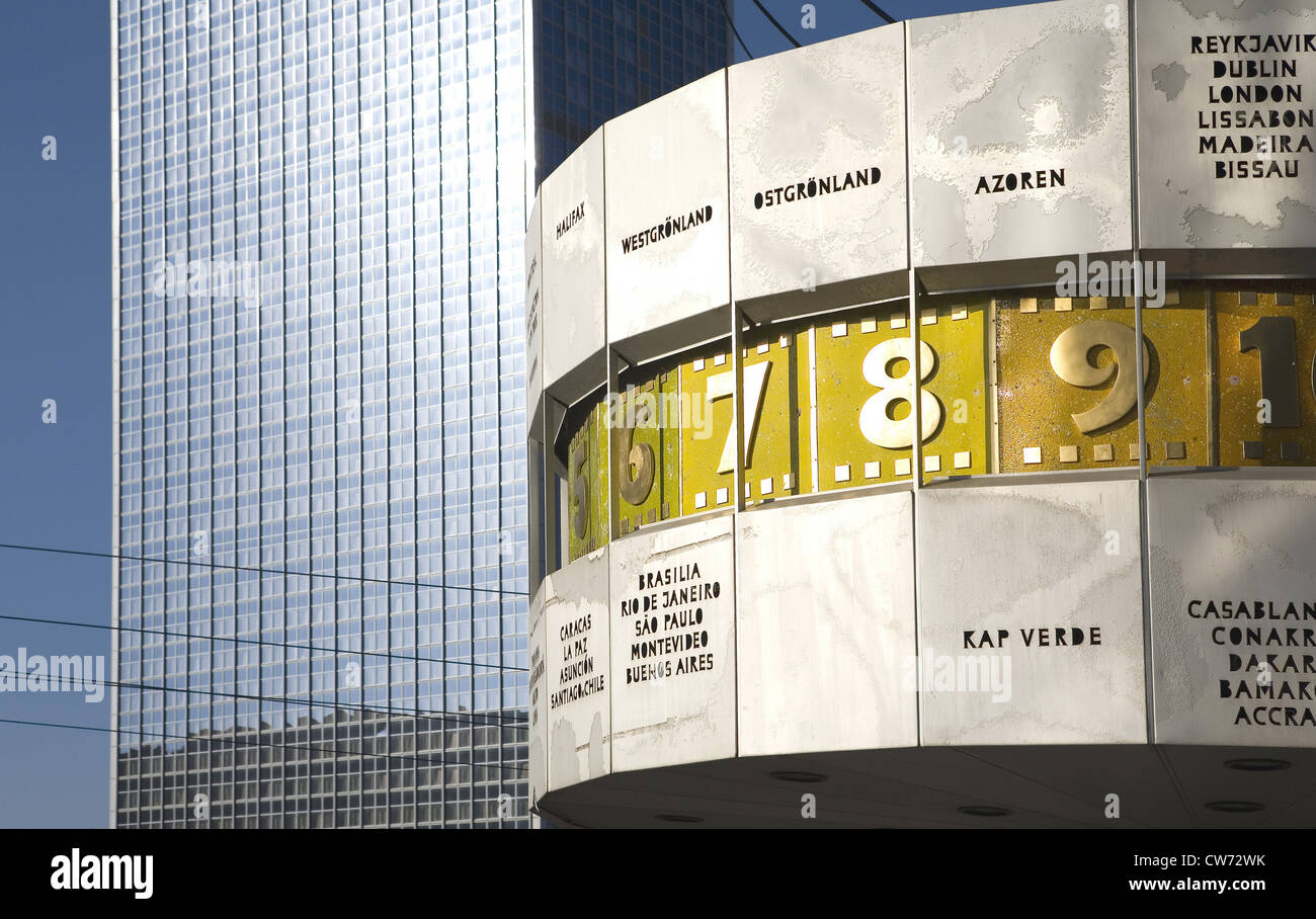 World Time Clock At Alexander Square High Resolution Stock Photography ...