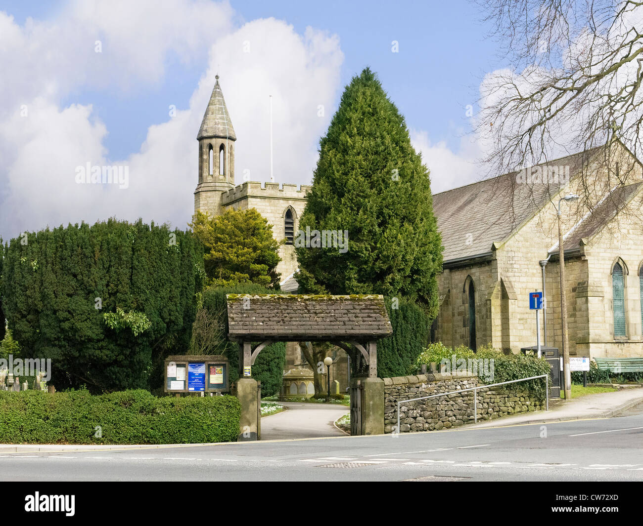 Parish Church in Settle North Yorkshire England Stock Photo - Alamy