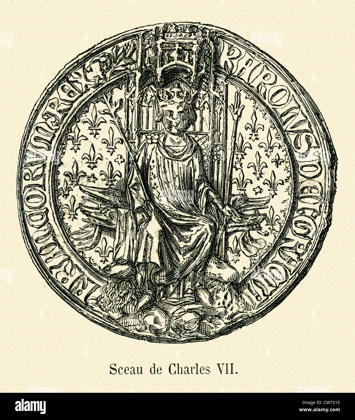 Seal of Charles VII Stock Photo - Alamy