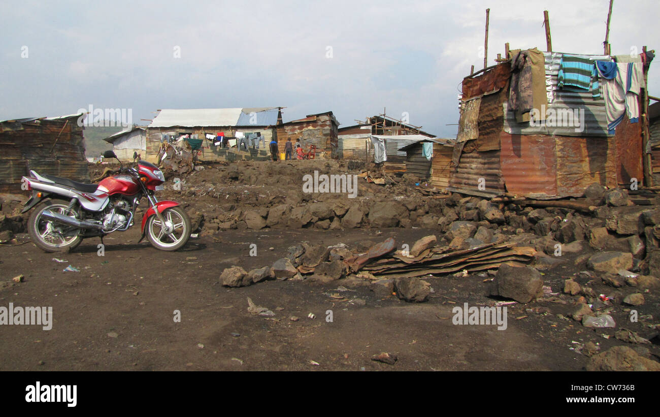 slums of the city of Goma, being called the 'burned quarter' ('quartier ...