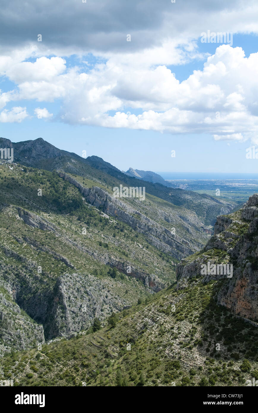 Hiking in the Vall de Laguar, province of Alicante, Valencia, Spain ...