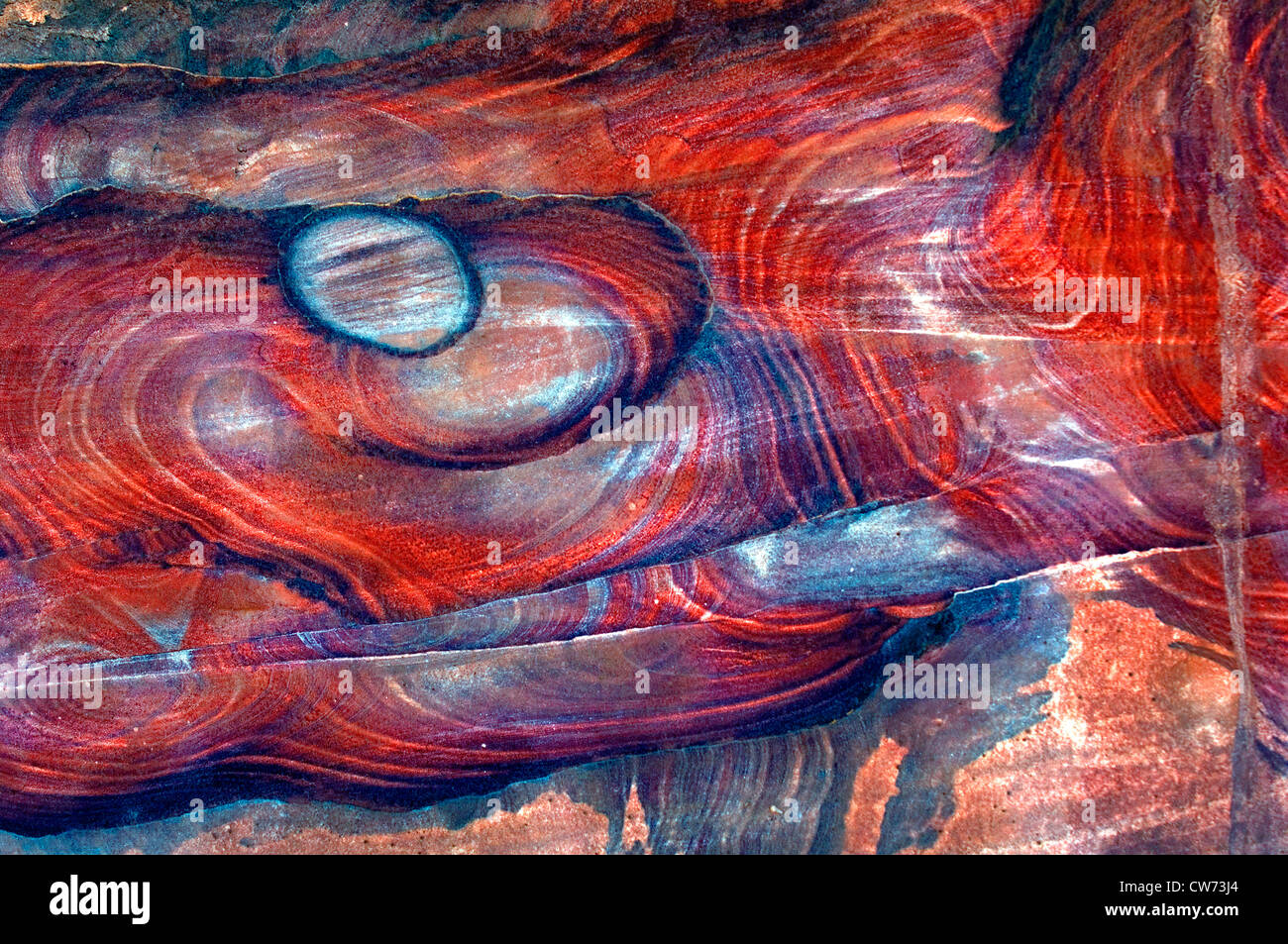 colored rock, Jordan, Petra Stock Photo - Alamy