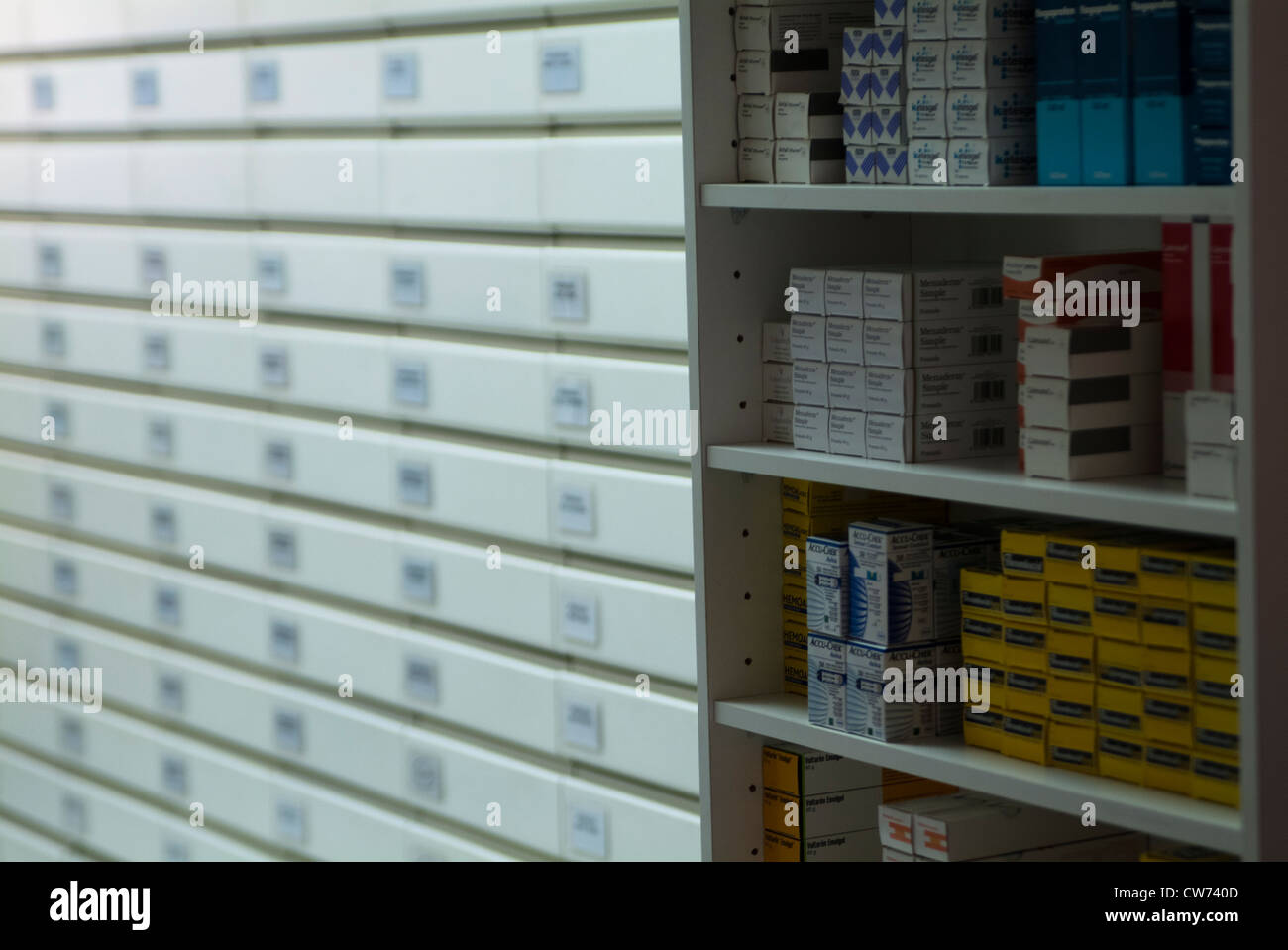 Spanish stock a pharmacy Stock Photo - Alamy