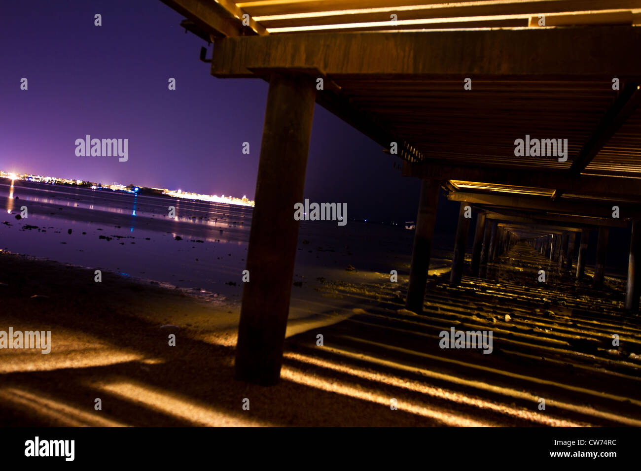 Sundown beach scene hi-res stock photography and images - Alamy