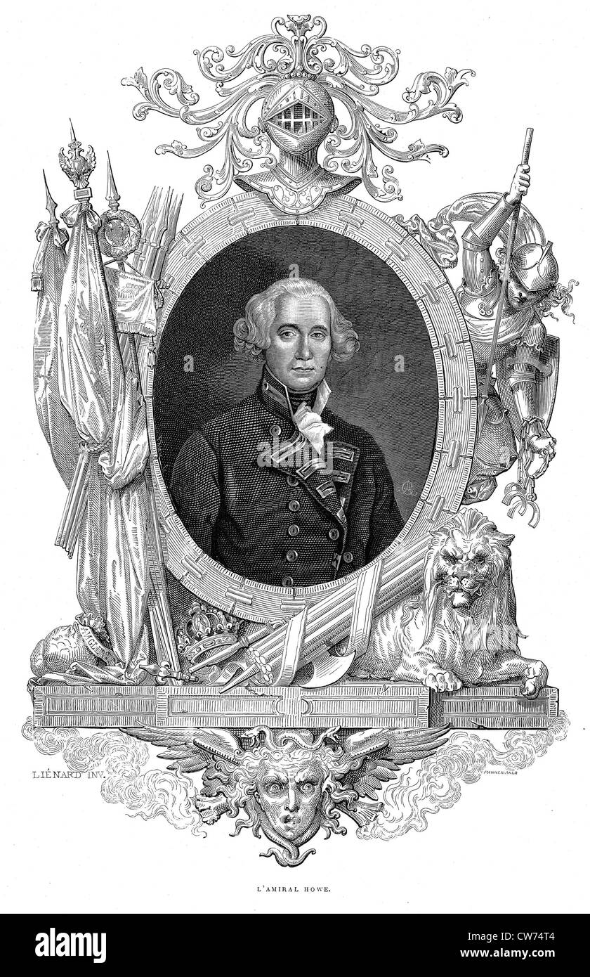 Admiral howe hi-res stock photography and images - Alamy