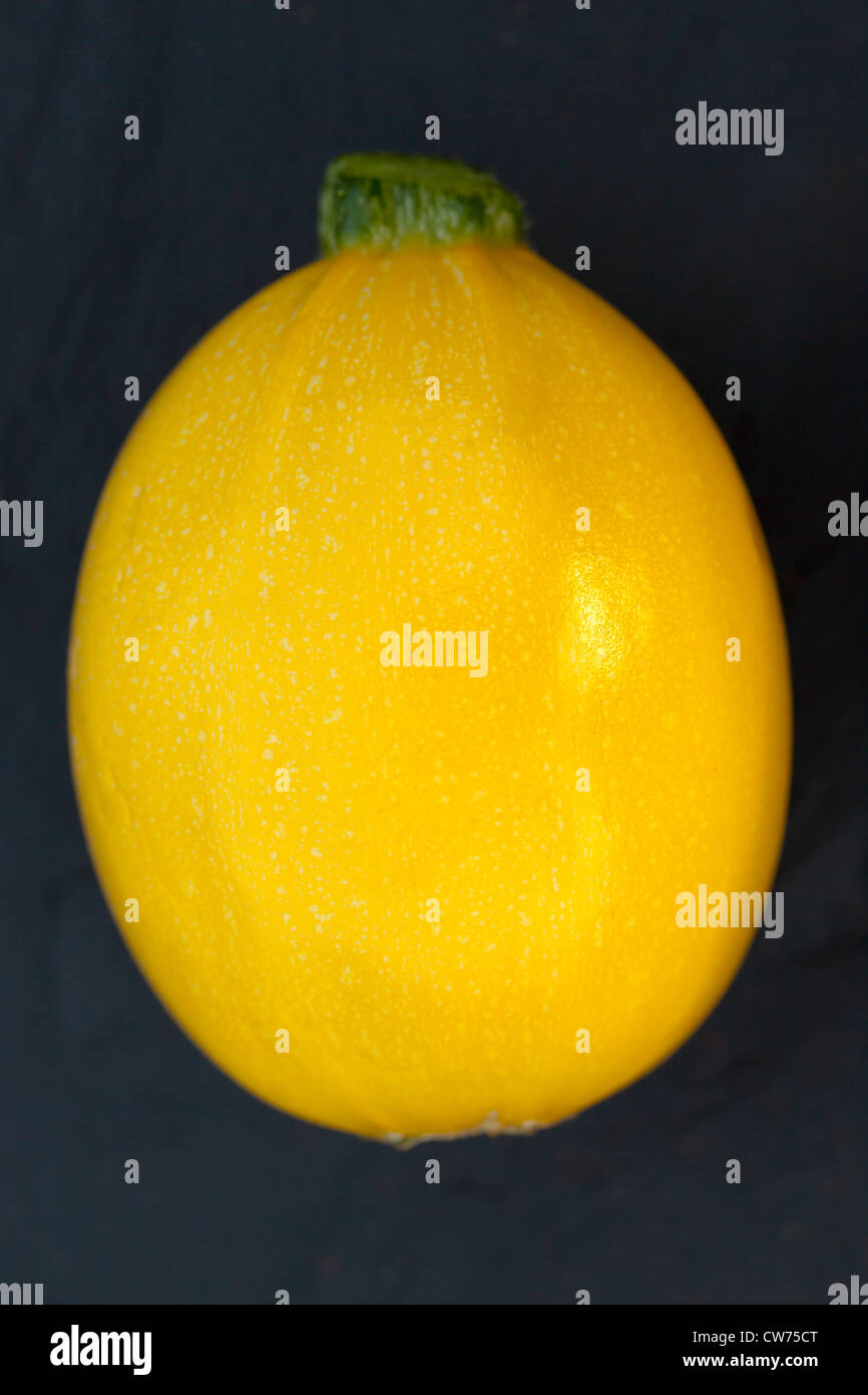 Yellow Round Courgette Stock Photo - Alamy
