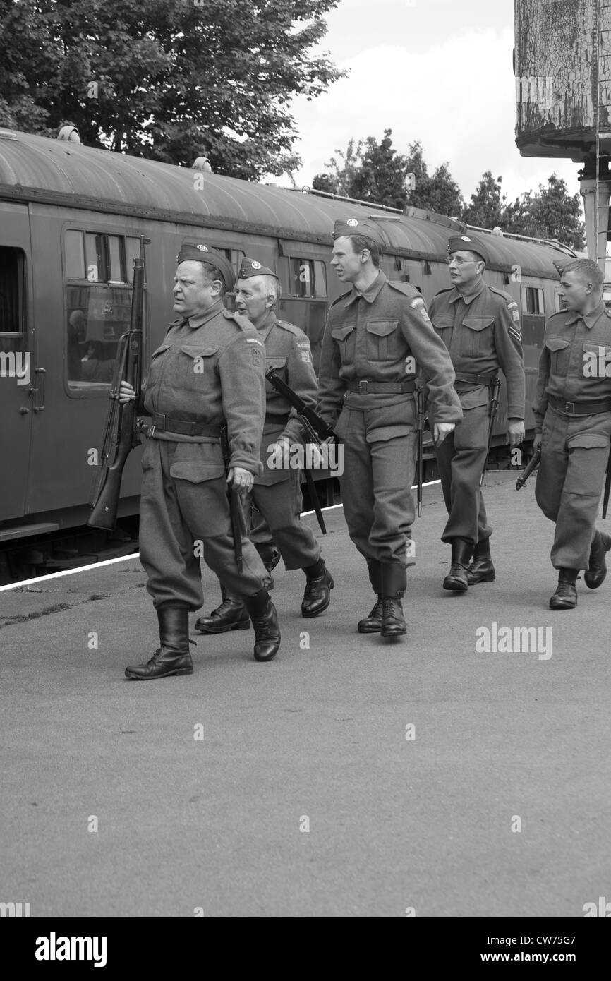 Steam train guard Black and White Stock Photos & Images - Alamy