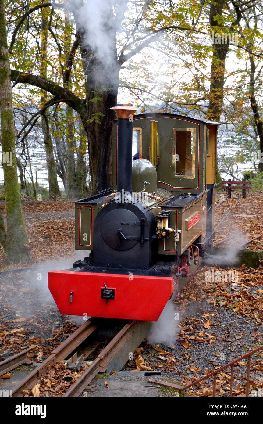 steam engine 'lady of the isles',on the turntable at Torosay, United ...
