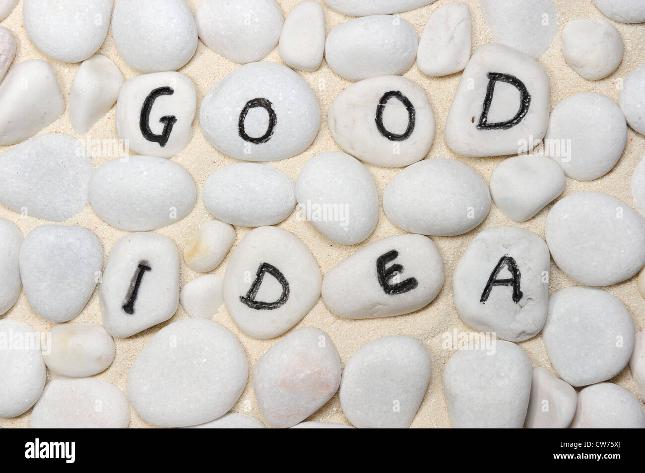 Words on pebbles hi-res stock photography and images - Alamy