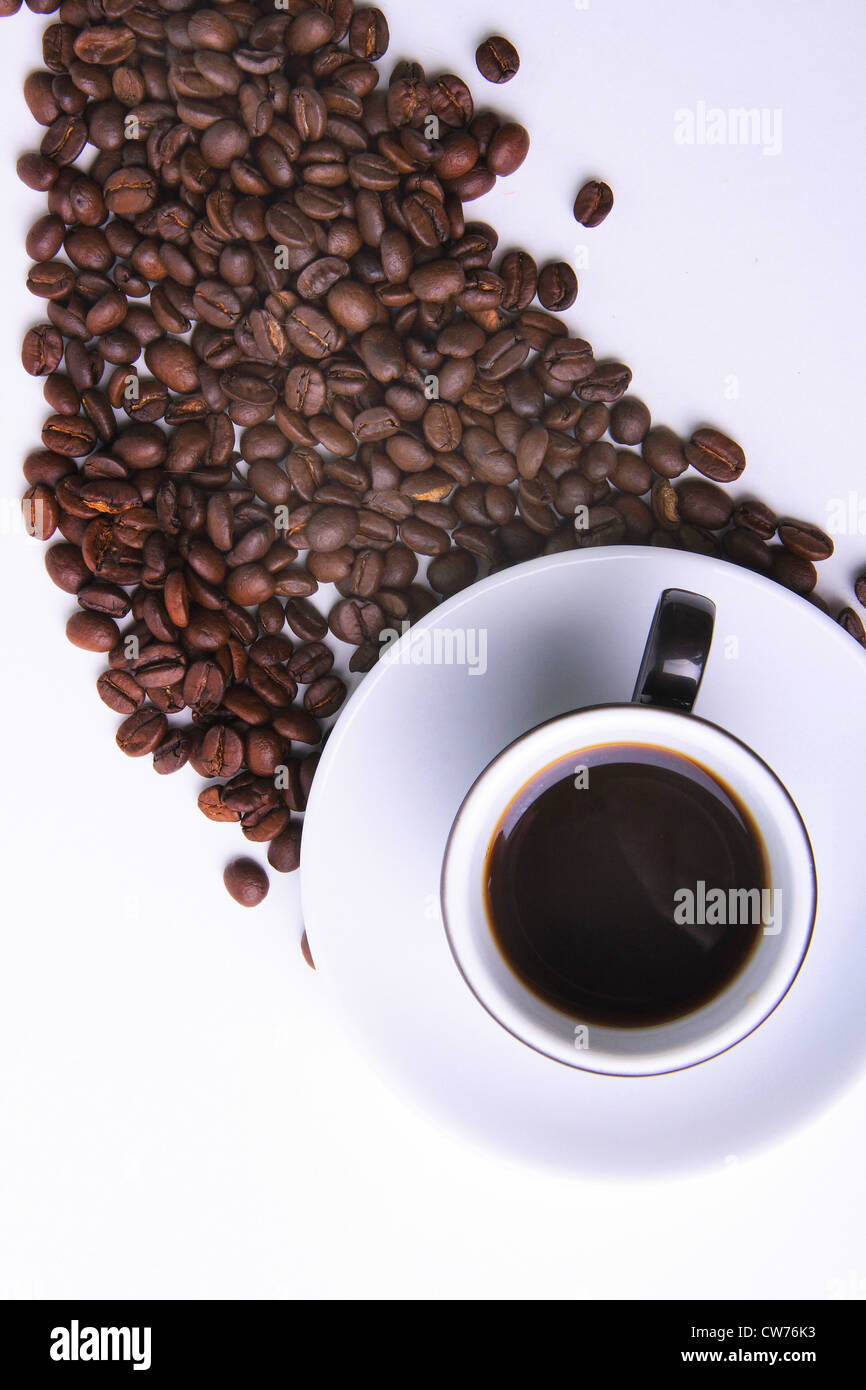On white background coffee Cut Out Stock Images & Pictures - Alamy