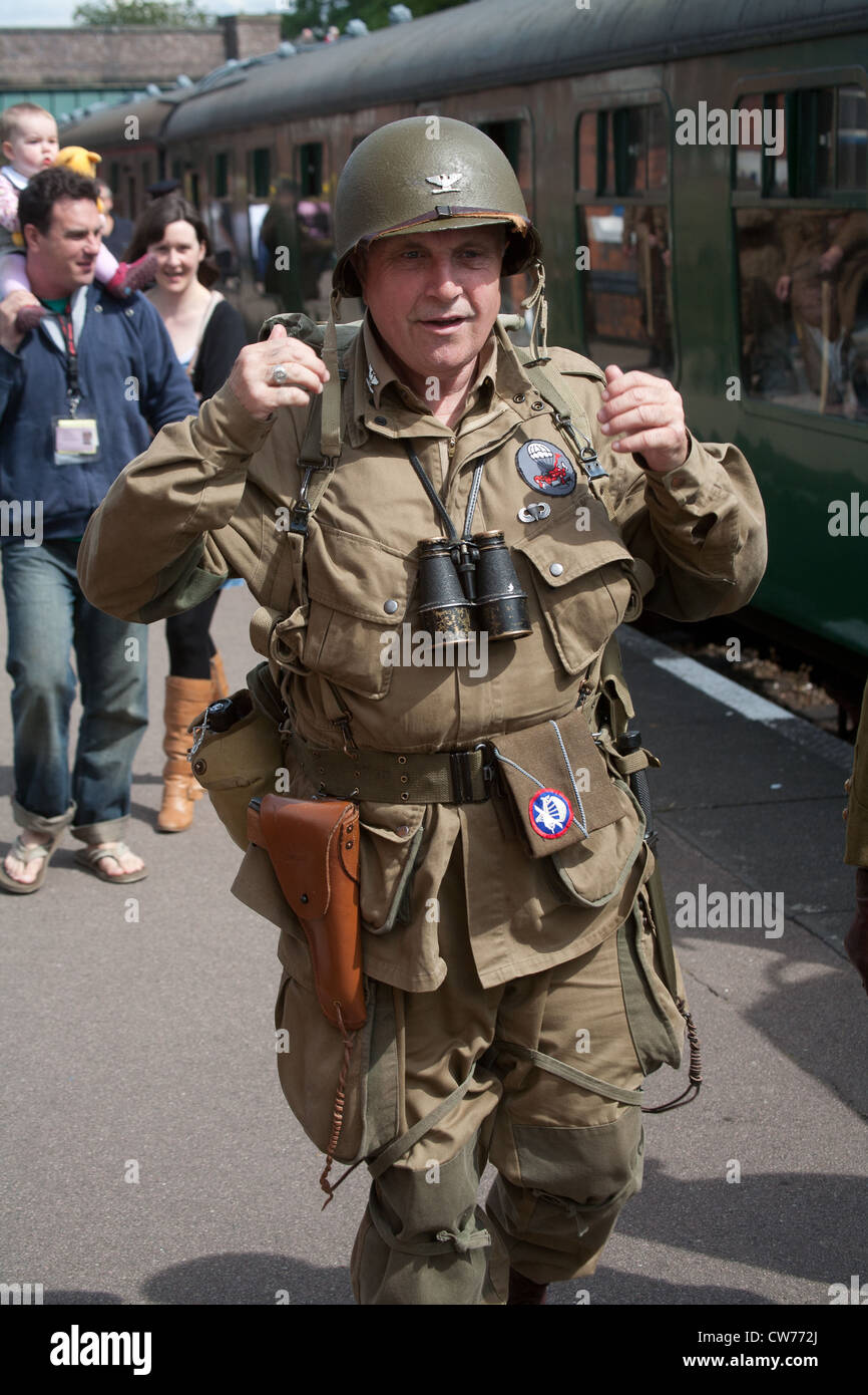 American GI Army Re-enactor 1940's Stock Photo - Alamy