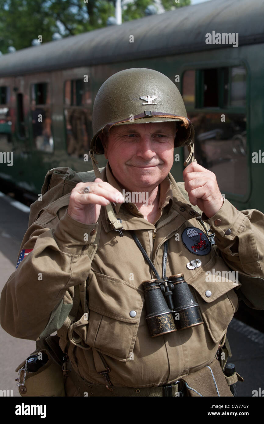 American GI Army Re-enactor 1940's Stock Photo - Alamy