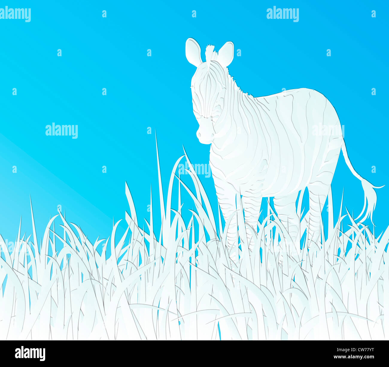 Zebra face abstract blue hi-res stock photography and images - Alamy