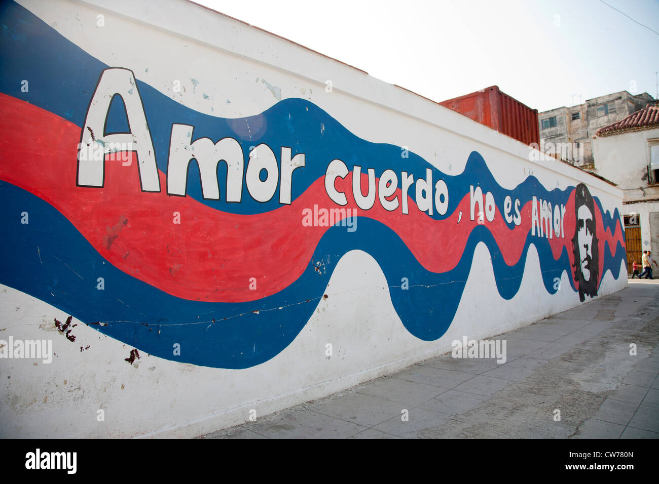 Mural Of Cuban Revolution hero Che Guevara in Havana Cuba Stock Photo ...