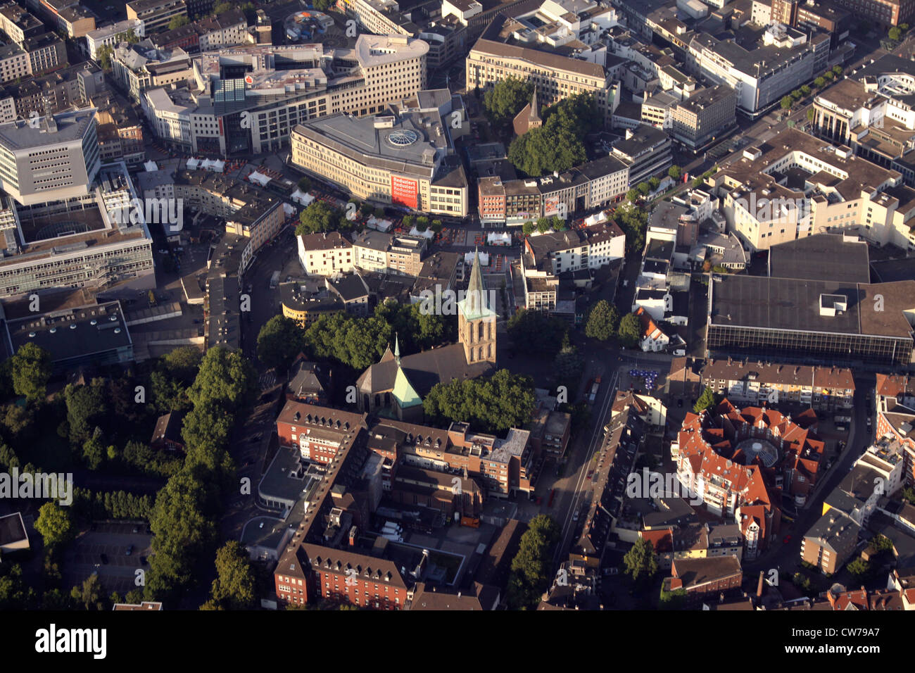 Bochum City with Massenberg Boulevard mit warehouse Baltz, Propstei ...