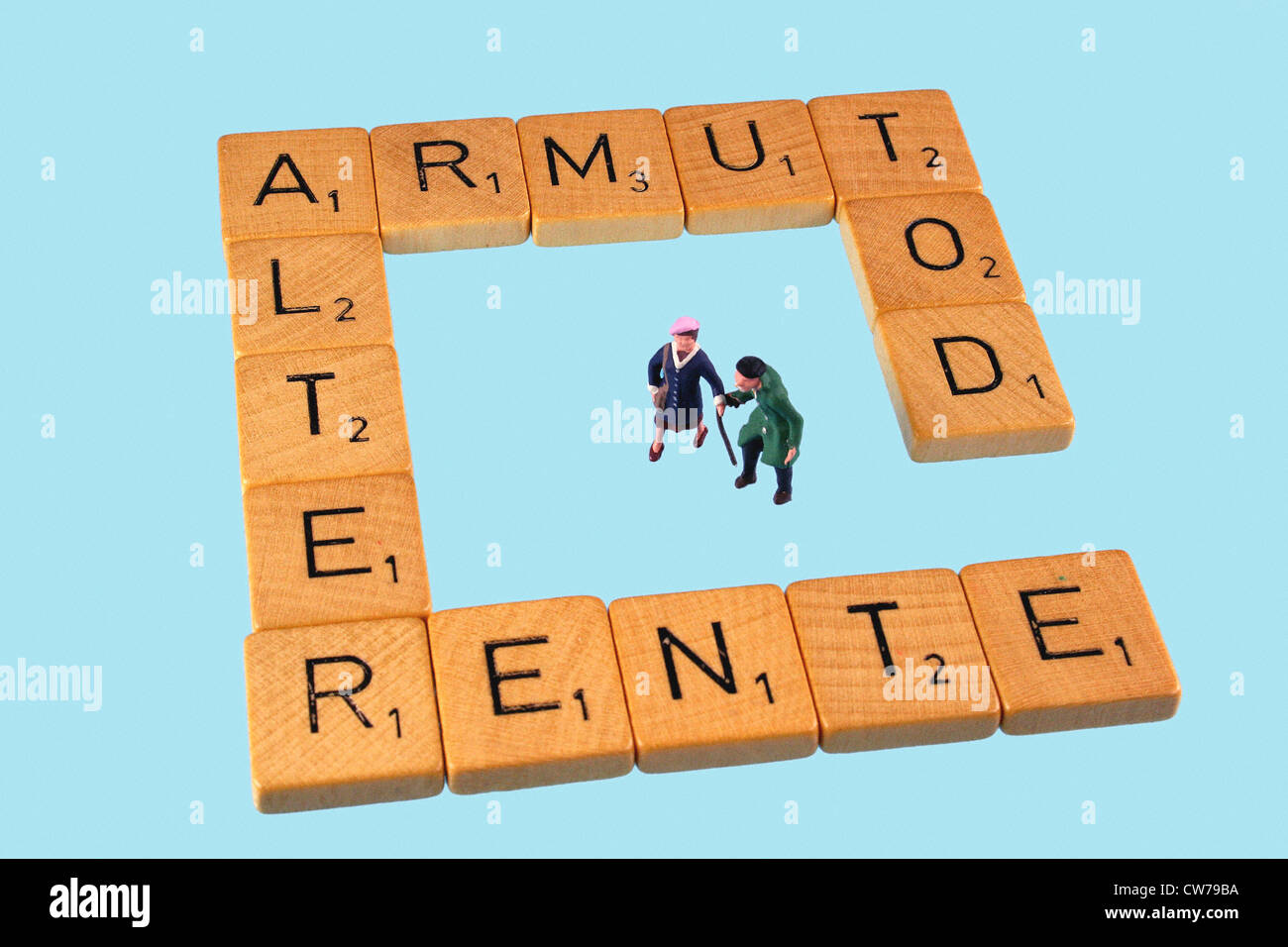 Symbolic picture age, poverty, death Stock Photo - Alamy