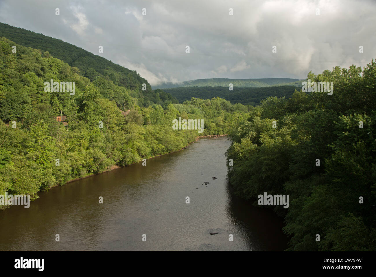 Jim Thorpe, Pennsylvania - The Lehigh River Stock Photo - Alamy