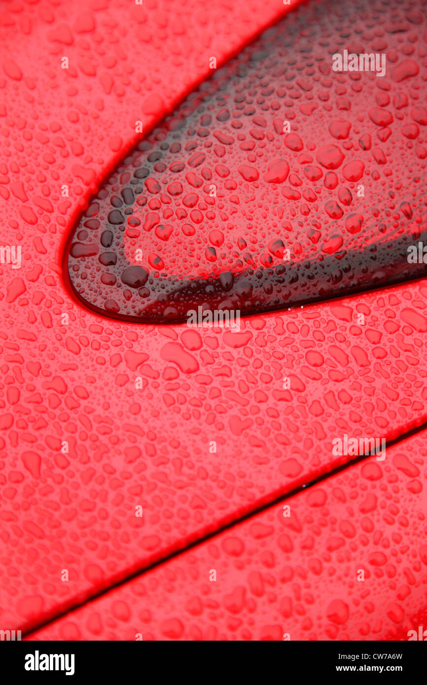 Brake light on red Ferrari sportscar Stock Photo - Alamy