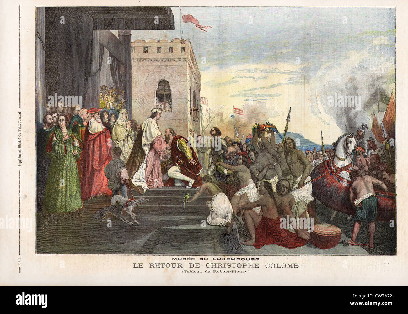 Christopher columbus painting hi-res stock photography and images - Alamy