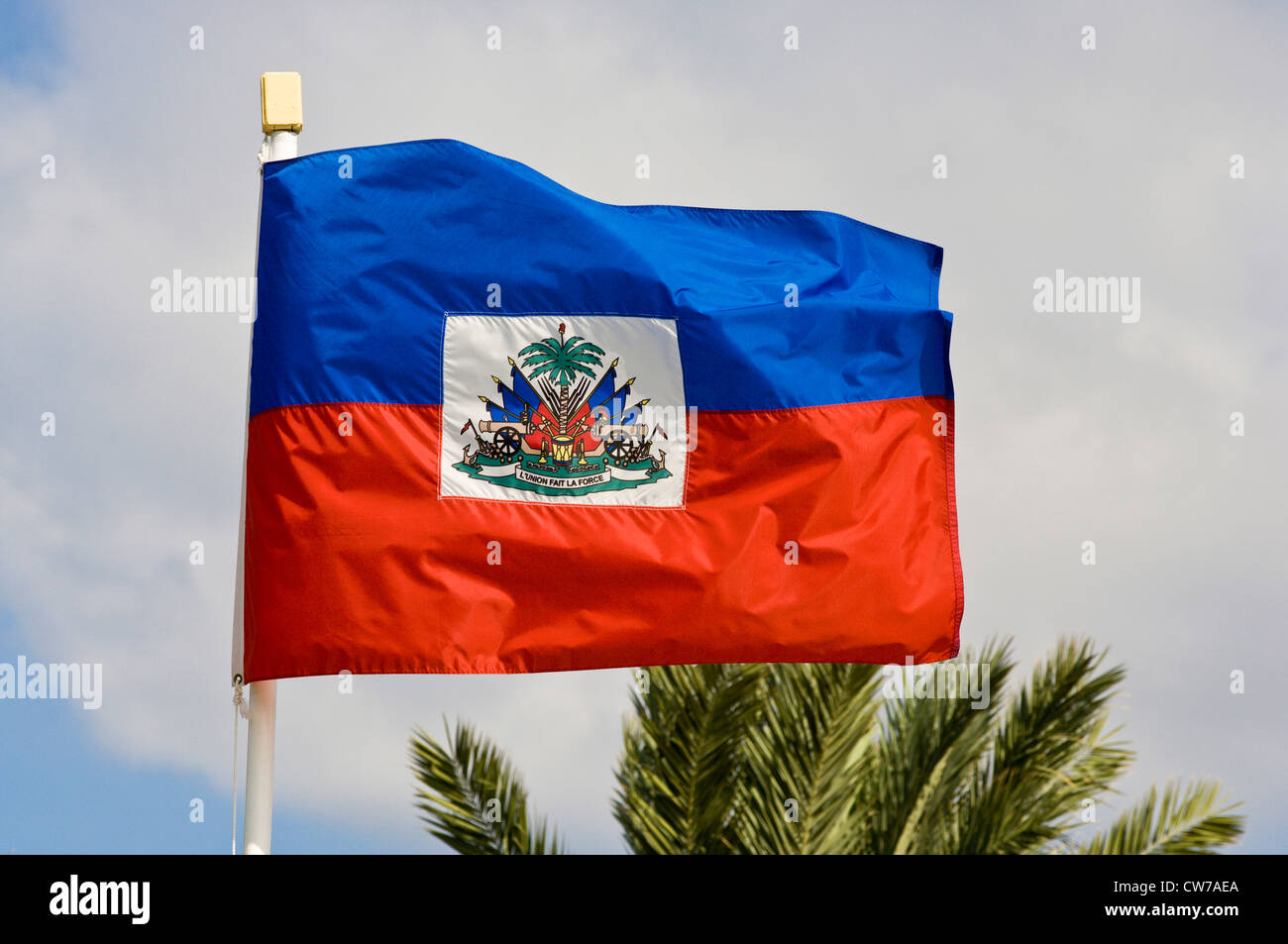 Hait Flag, Haiti Stock Photo - Alamy