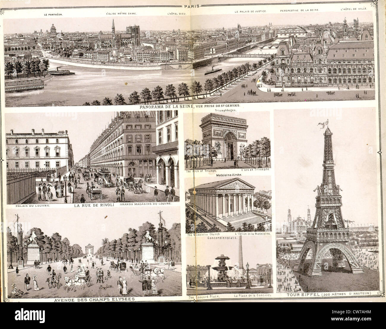 Souvenir book of The Principle Cities of the World 1885 Paris Stock ...
