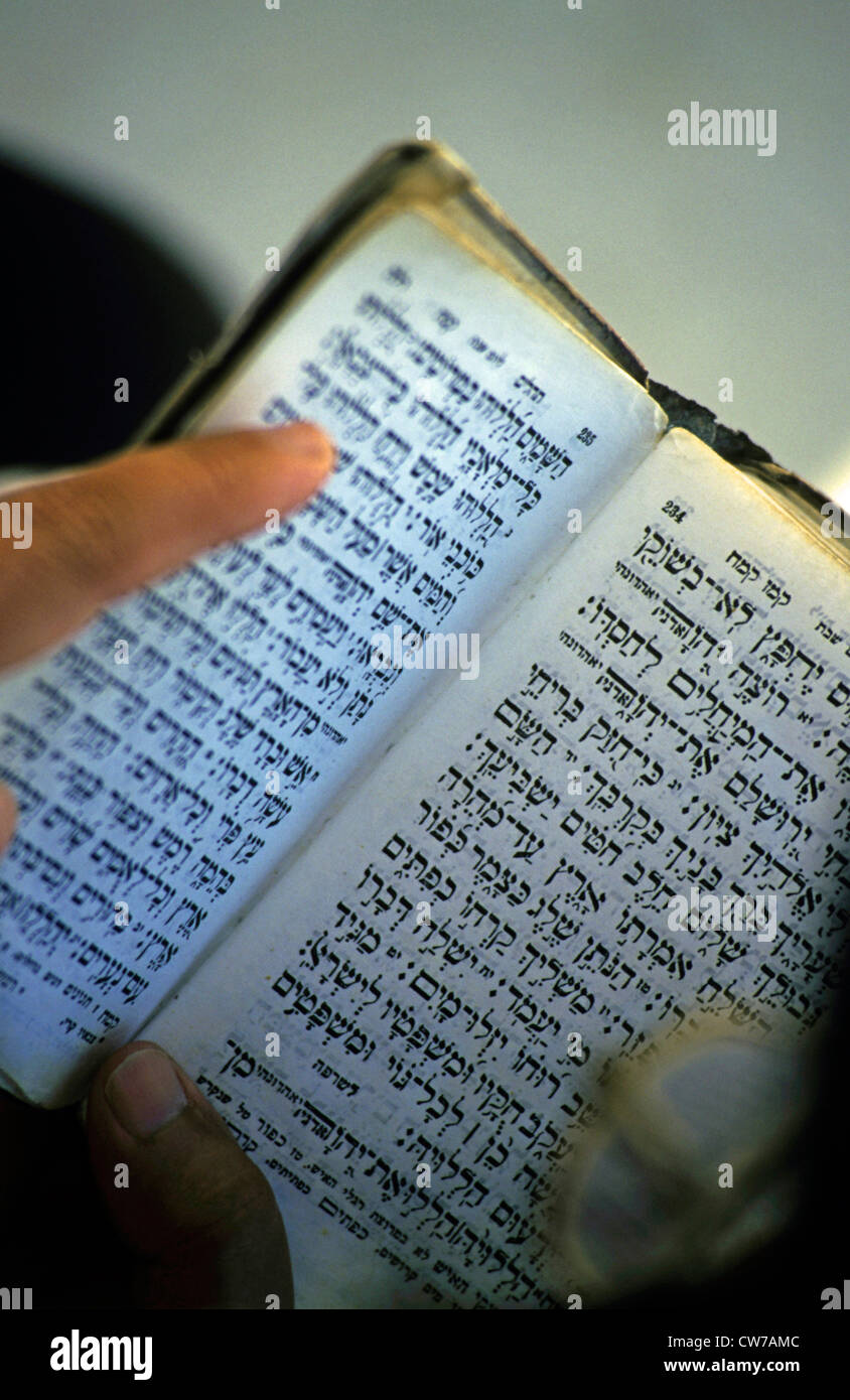 Torah, prayer book of jews, Israel, Jerusalem Stock Photo - Alamy