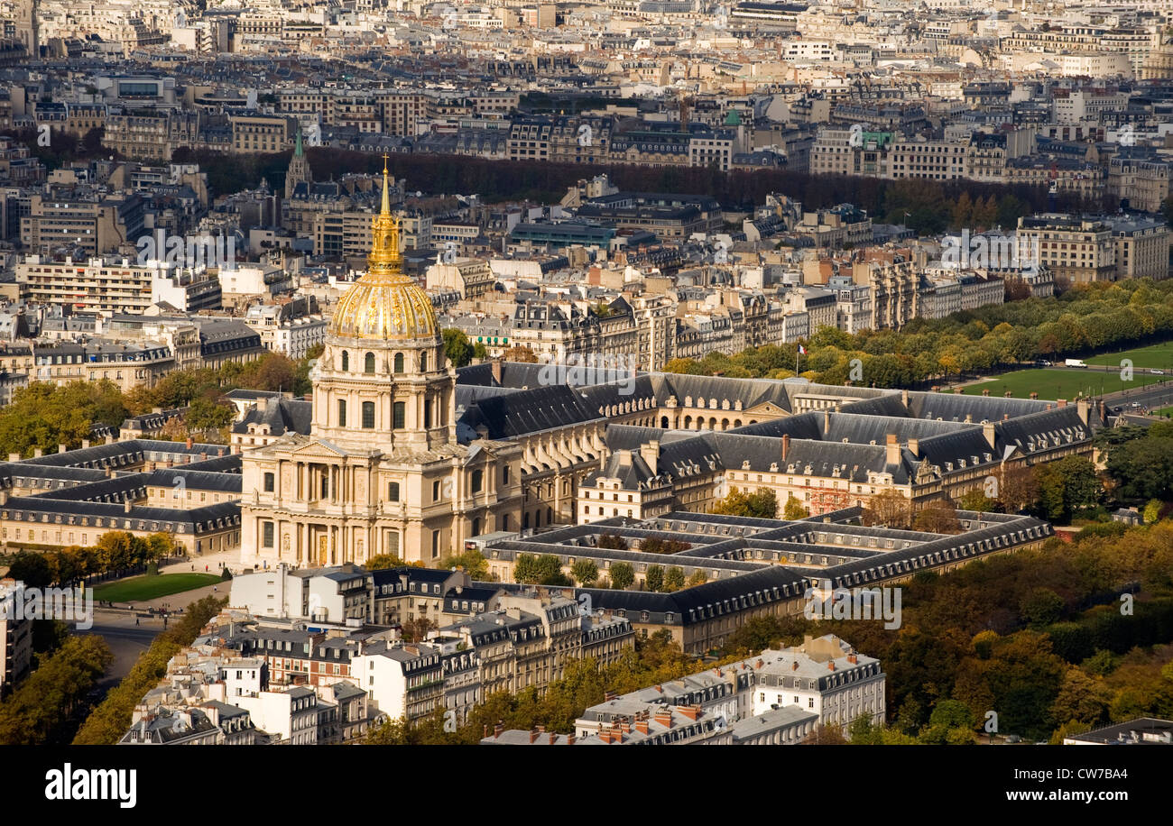 city view of Paris Les Invalides, France, Paris Stock Photo - Alamy