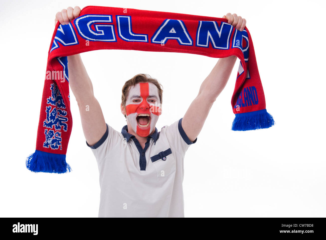 Half and half football scarf hi-res stock photography and images - Alamy