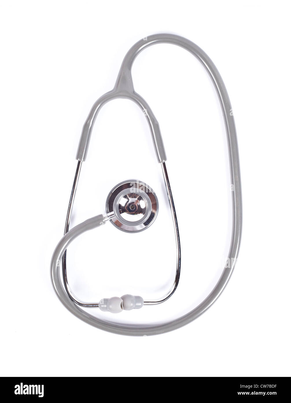 Stethoscope on gray background Cut Out Stock Images & Pictures - Alamy