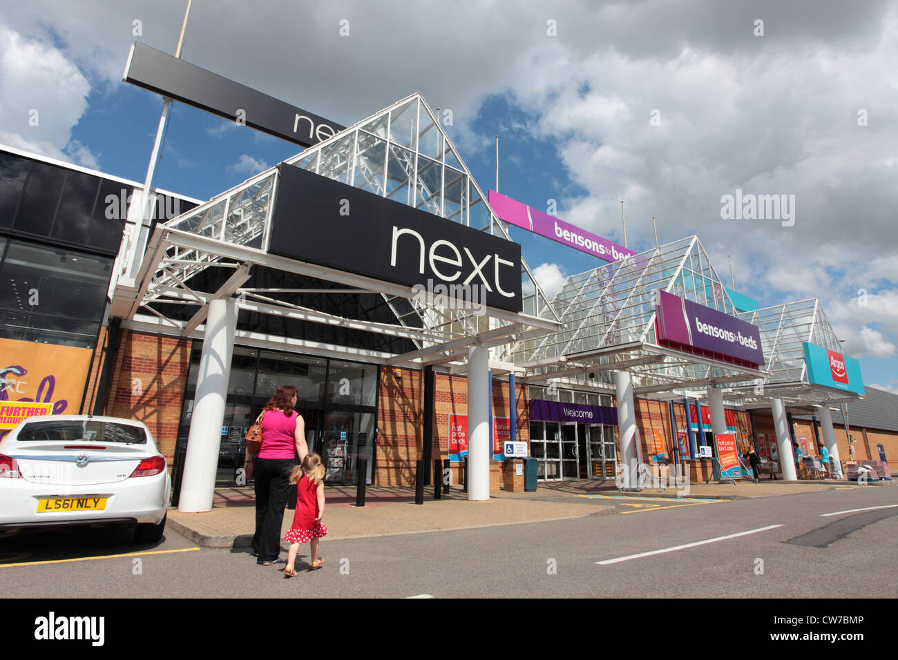 People going into Next Stock Photo - Alamy