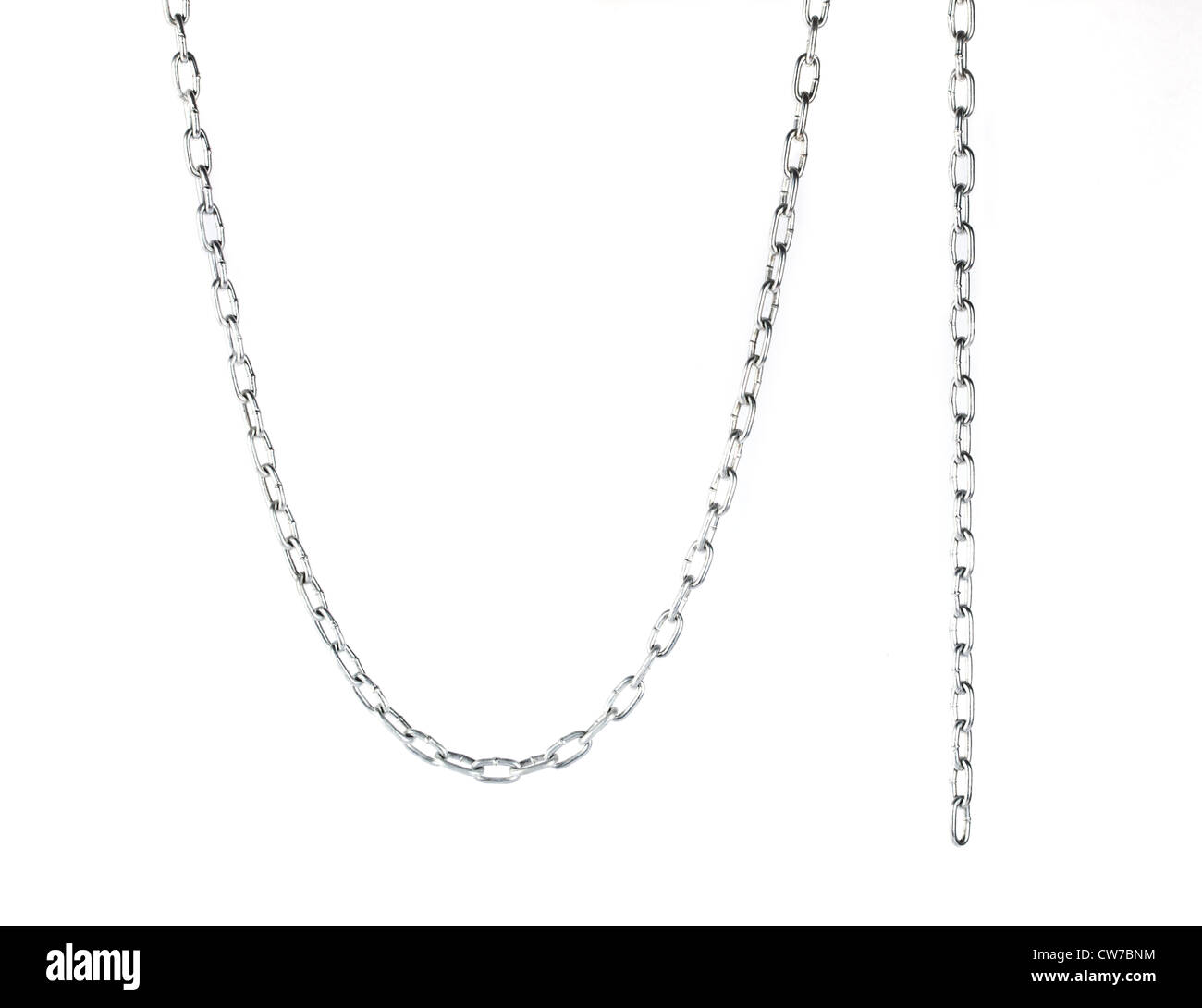 chain shaped on white background Stock Photo - Alamy