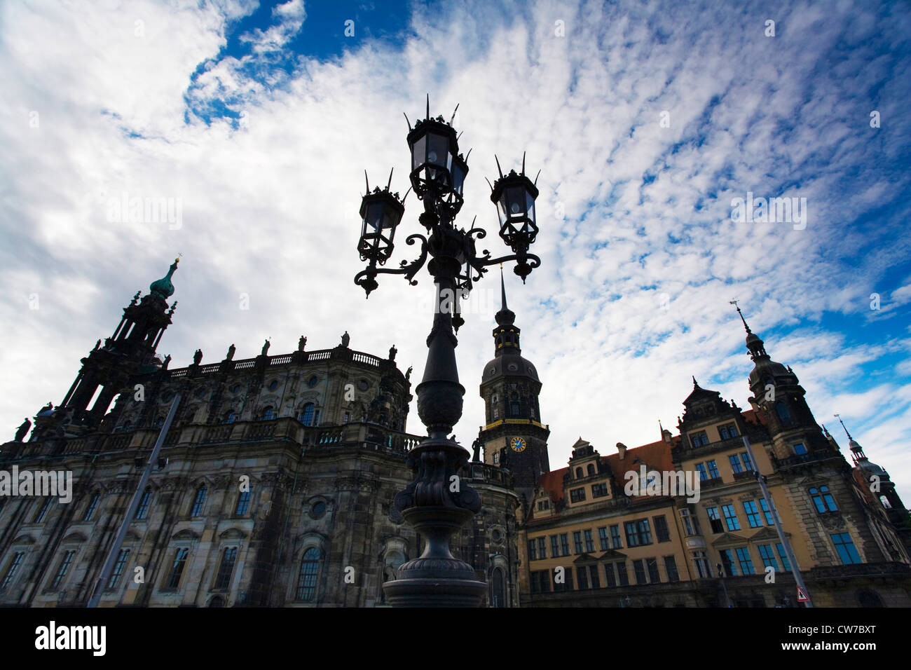 catholic Hofkirche and castle, Germany, Saxony, Dresden Stock Photo - Alamy