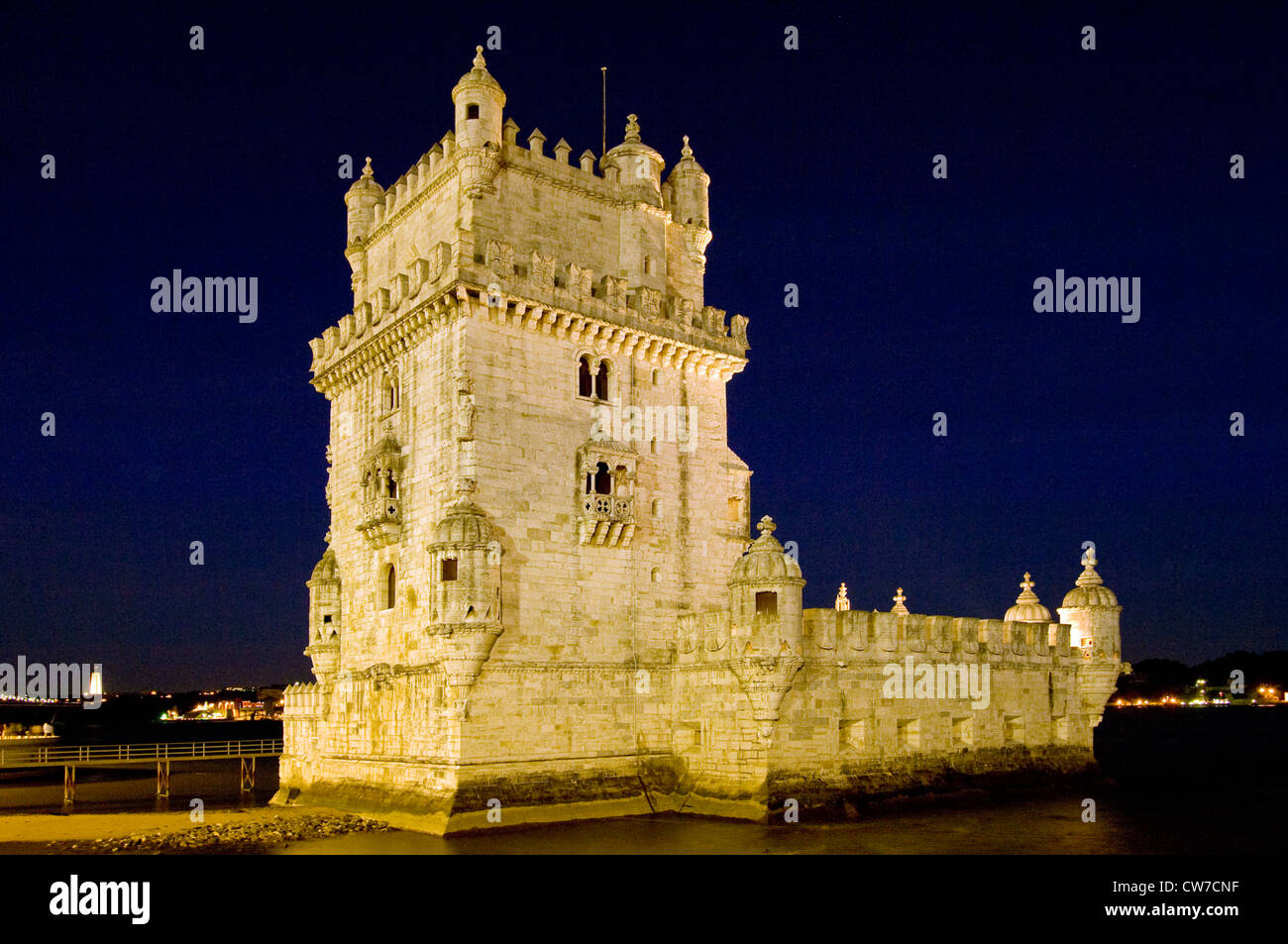 Belem tower night hi-res stock photography and images - Alamy