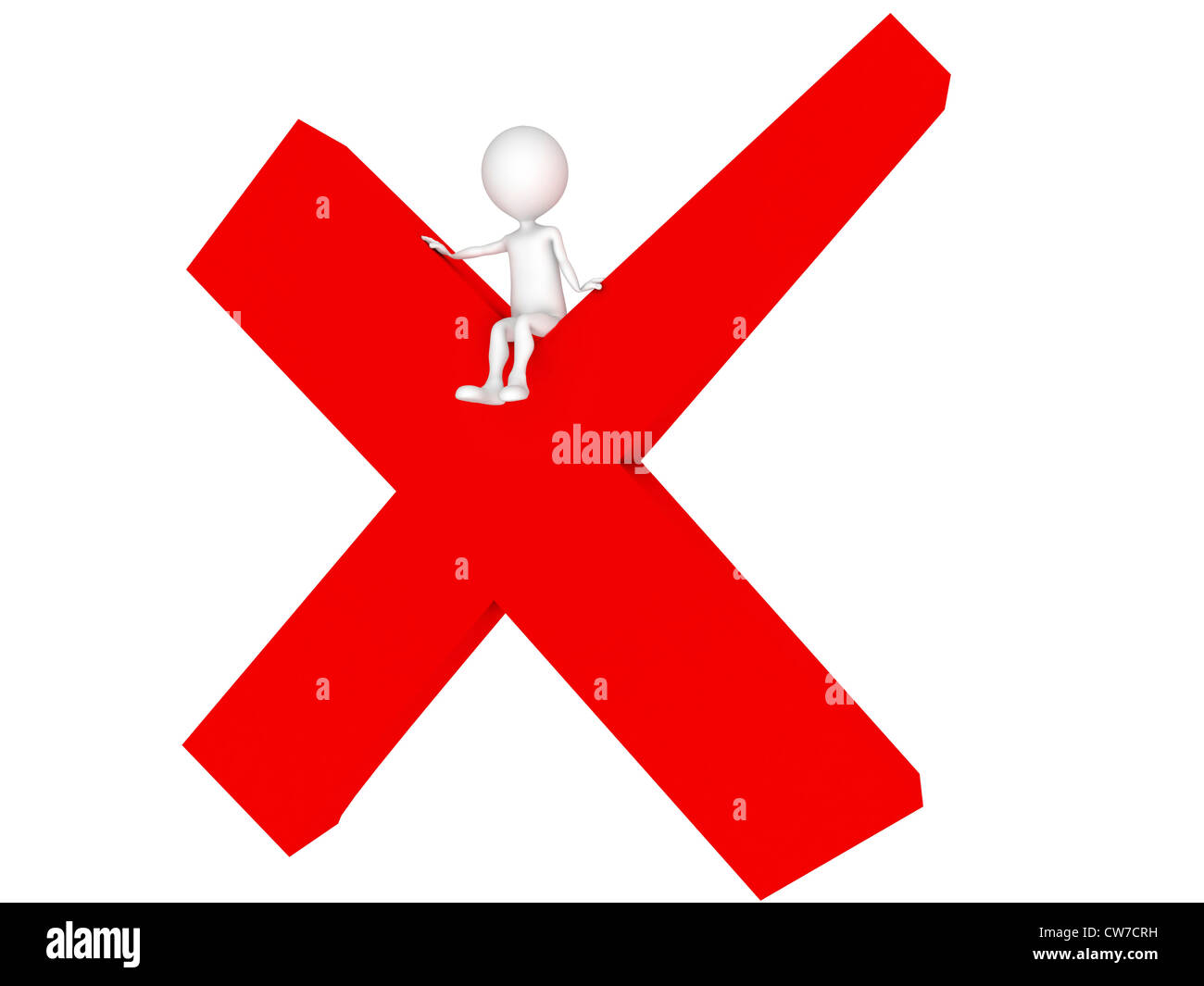 Cartoon Negative Cross Symbol Stock Photos & Cartoon Negative Cross ...