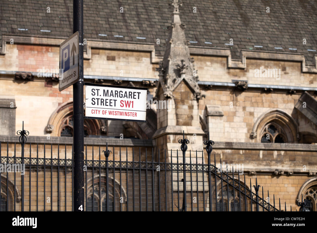 Sign of St Margaret street SW1 London Stock Photo - Alamy