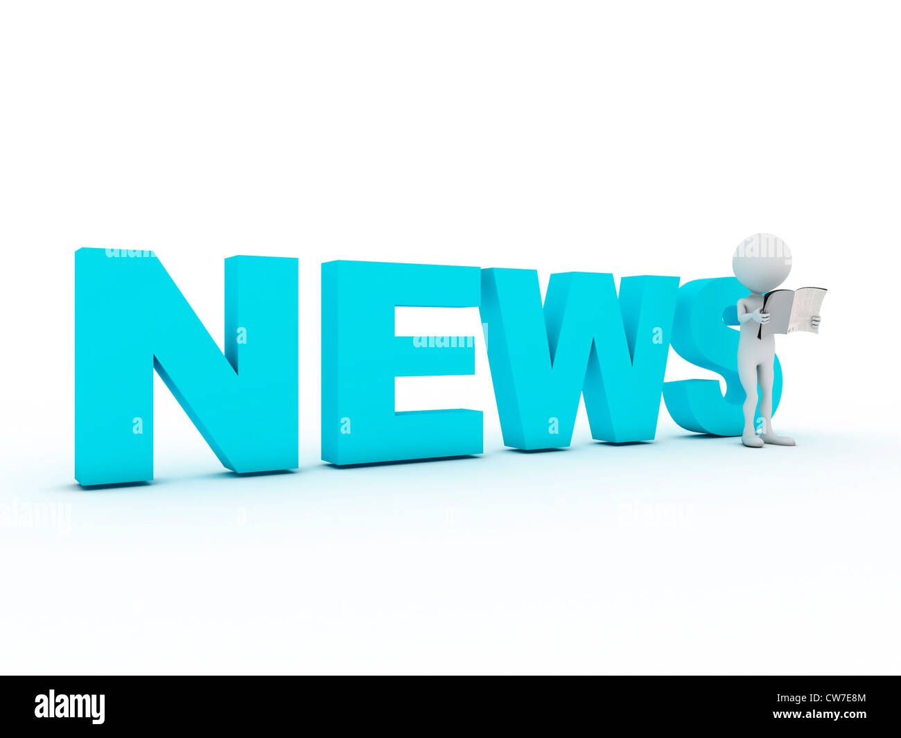 Person read newspaper Stock Photo - Alamy