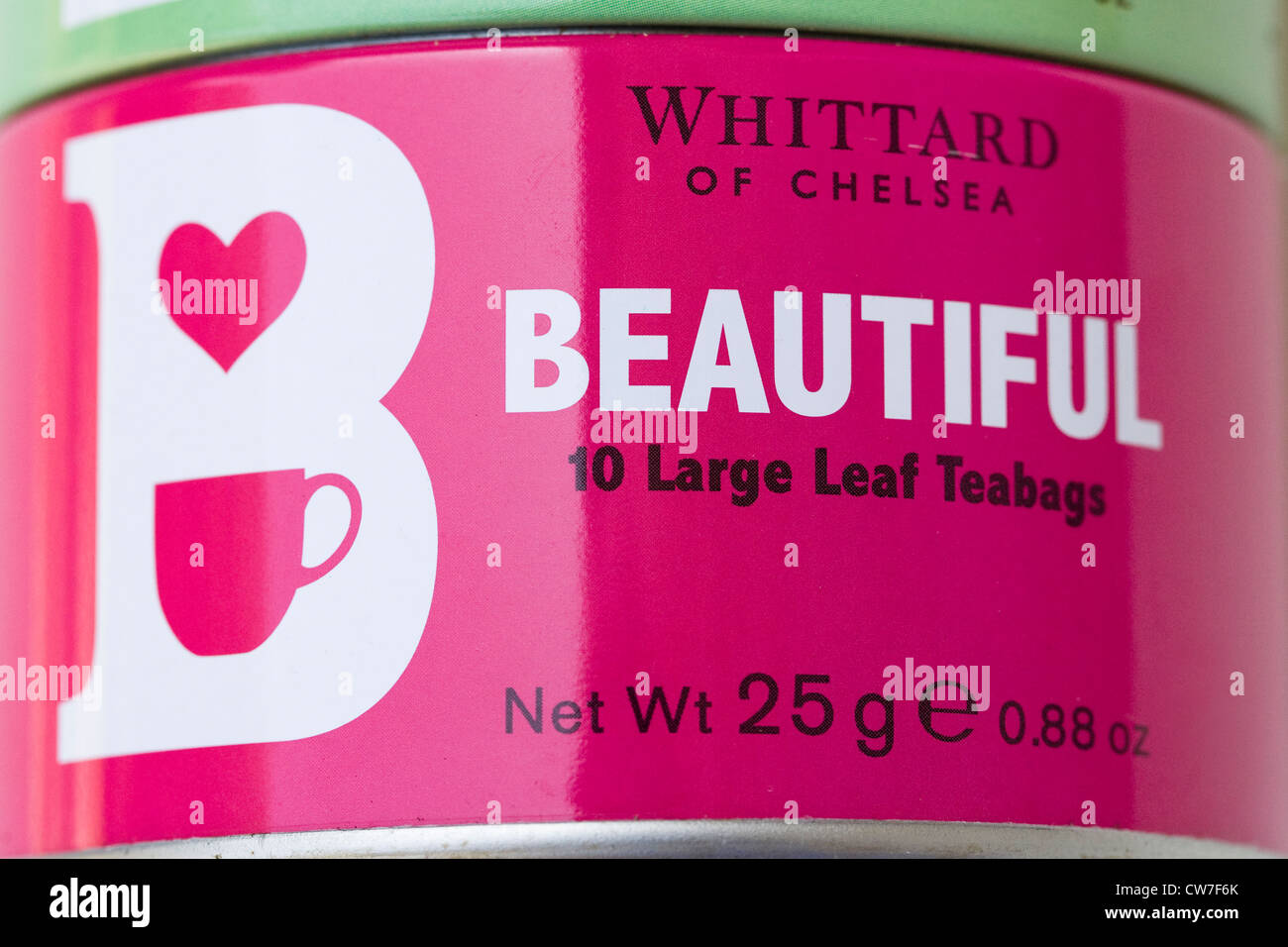 Colourful Whittard tea tin Stock Photo - Alamy