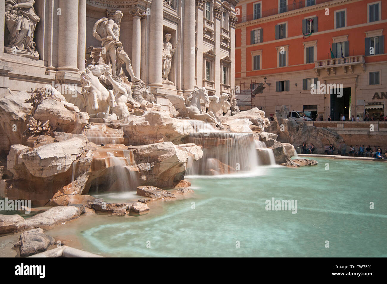 Trevi Fountain in the Trevi district in Rome, Italy, Europe Stock Photo ...