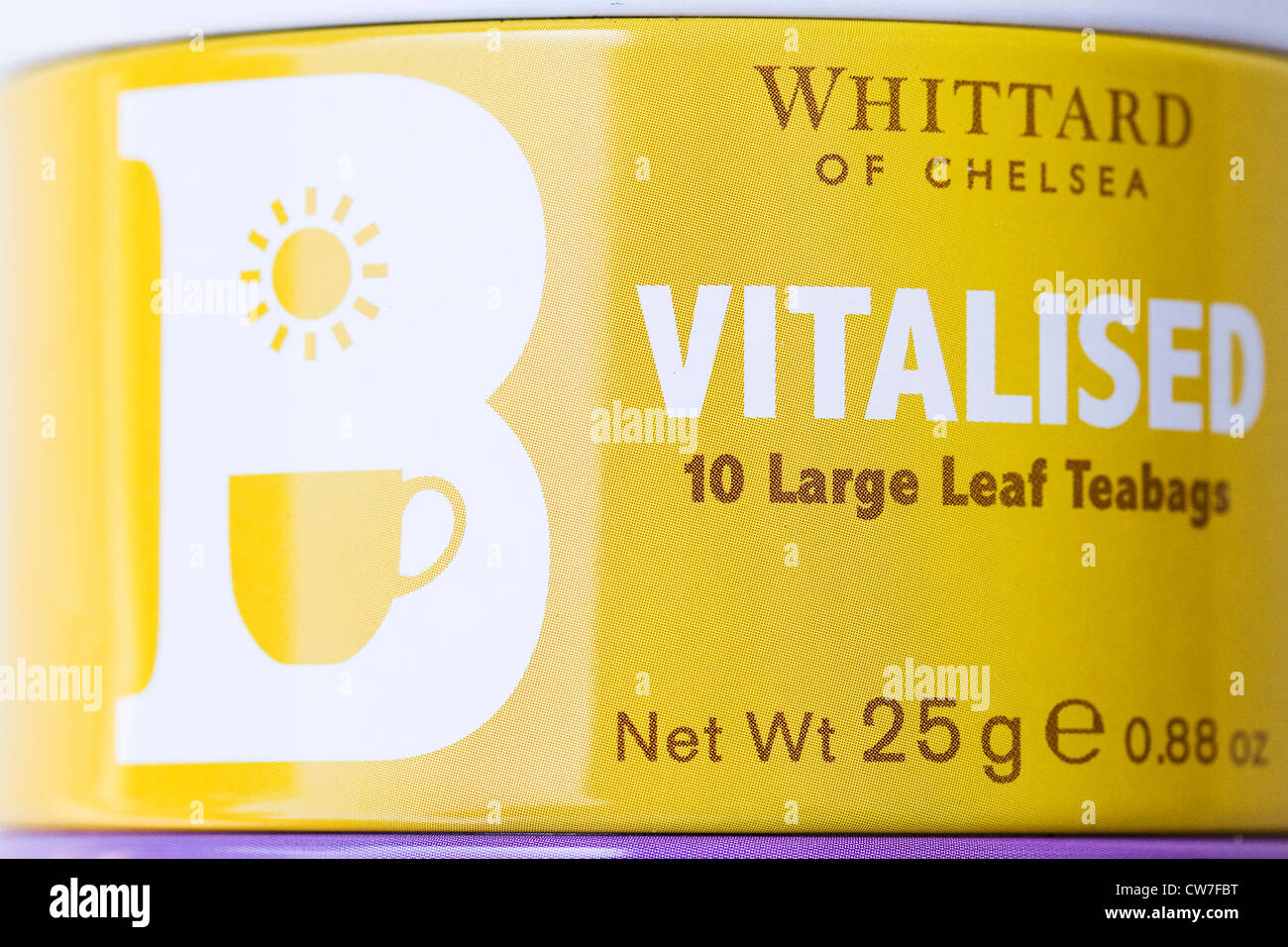 Colourful Whittard tea tins Stock Photo - Alamy