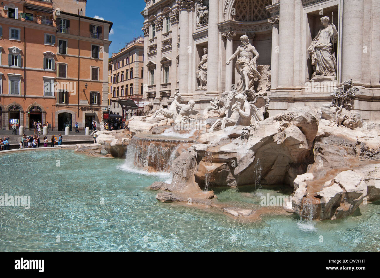 Trevi Fountain in the Trevi district in Rome, Italy, Europe Stock Photo ...