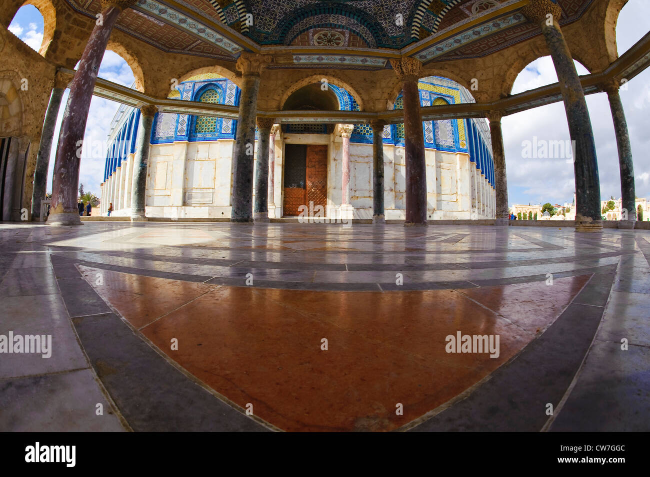 Dome of the Chain and Dome of the Rock, Israel, Jerusalem Stock Photo ...