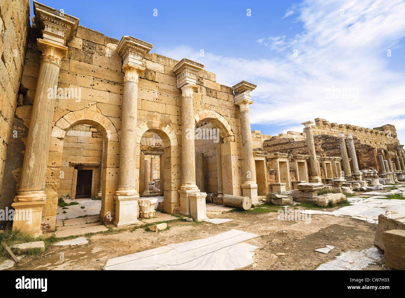 Severan forum leptis magna hi-res stock photography and images - Alamy