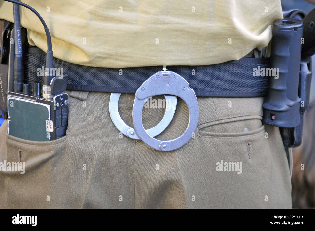 Belt policeman handcuffs radio equipment hi-res stock photography and ...
