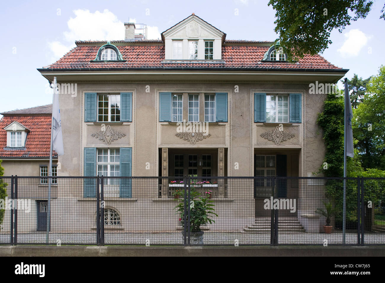 europe, germany, brandenburg, potsdam, villa where josif stalin lived ...